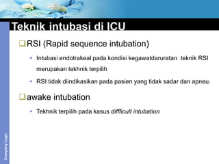 Safe intubation | PPTX