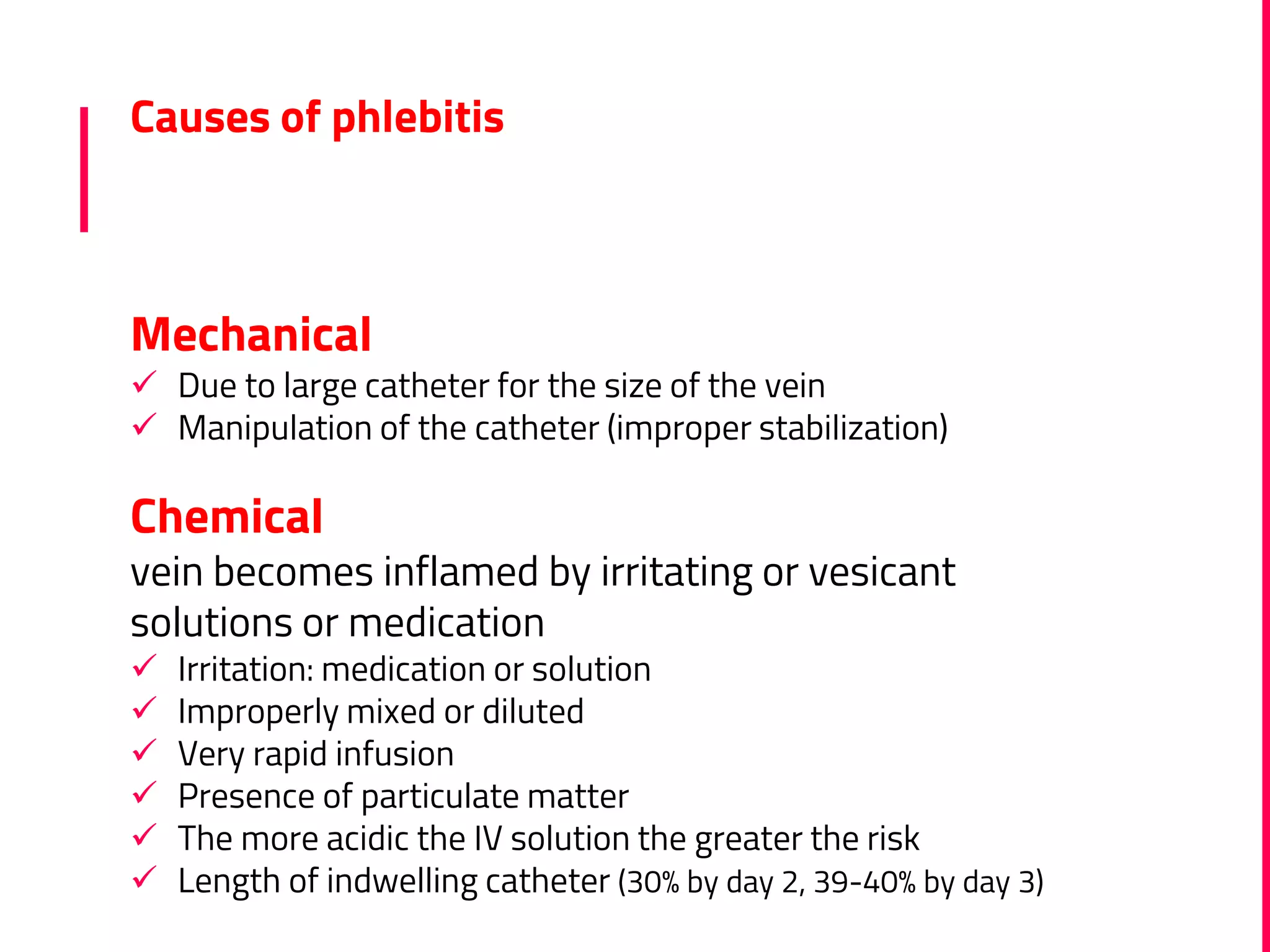 Safe iv cannulation (prevention of iv thrombophlebitis) | PDF