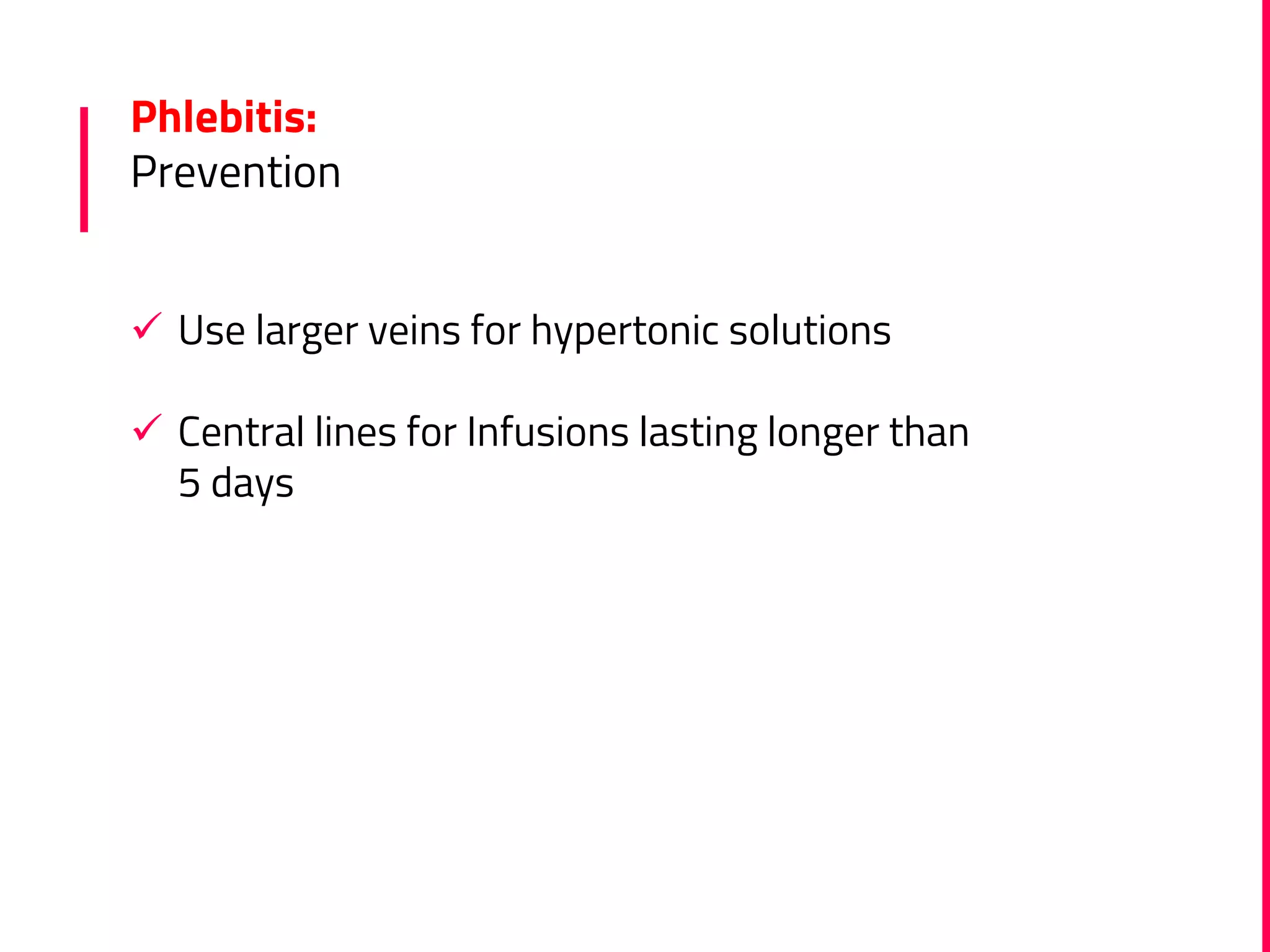 Safe iv cannulation (prevention of iv thrombophlebitis) | PDF