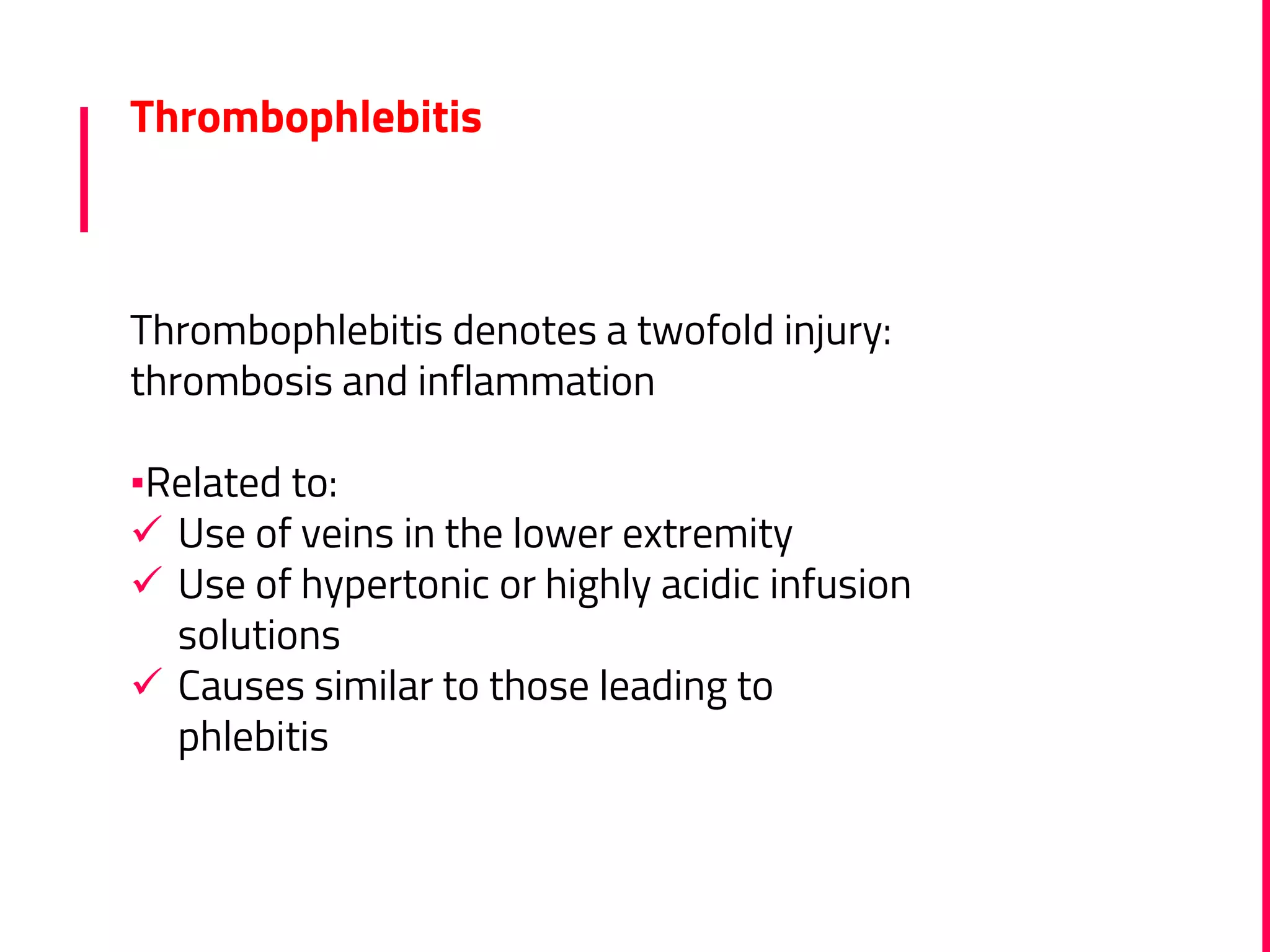 Safe iv cannulation (prevention of iv thrombophlebitis) | PDF