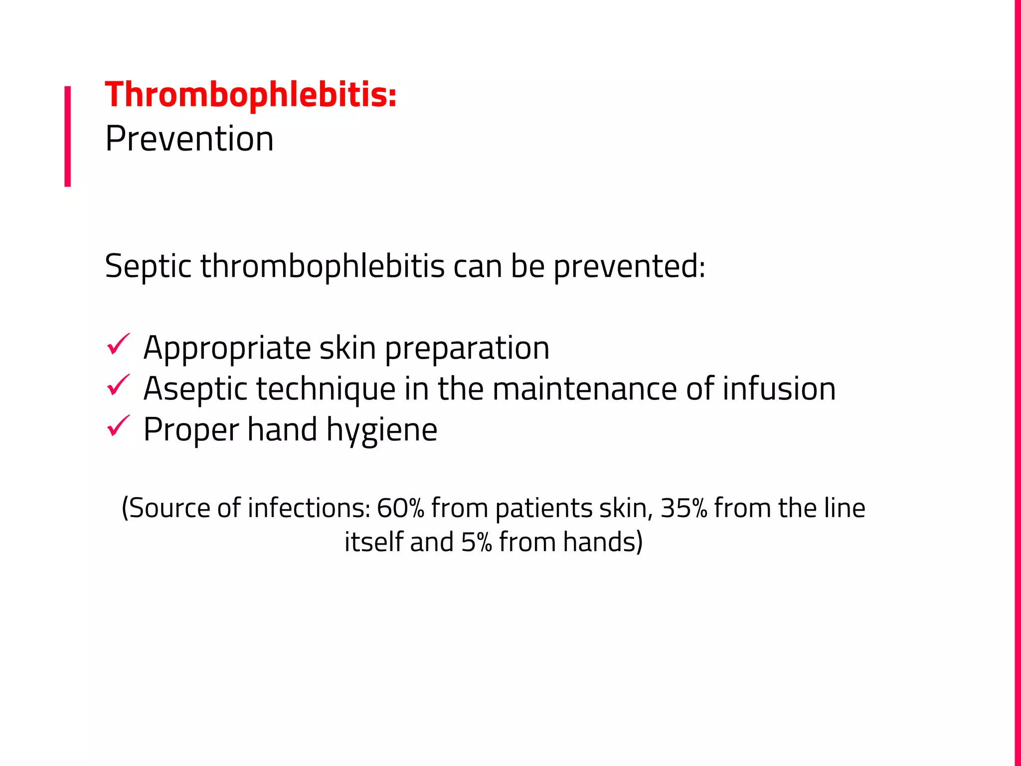 Safe iv cannulation (prevention of iv thrombophlebitis) | PDF