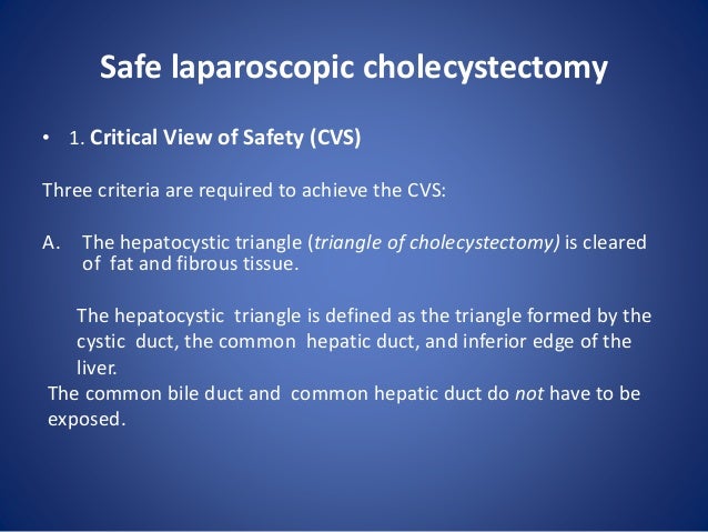 Triangle Of Calot Critical View