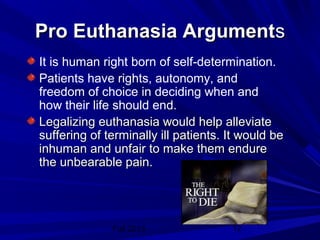 Safe legalization of euthanasia | PPT