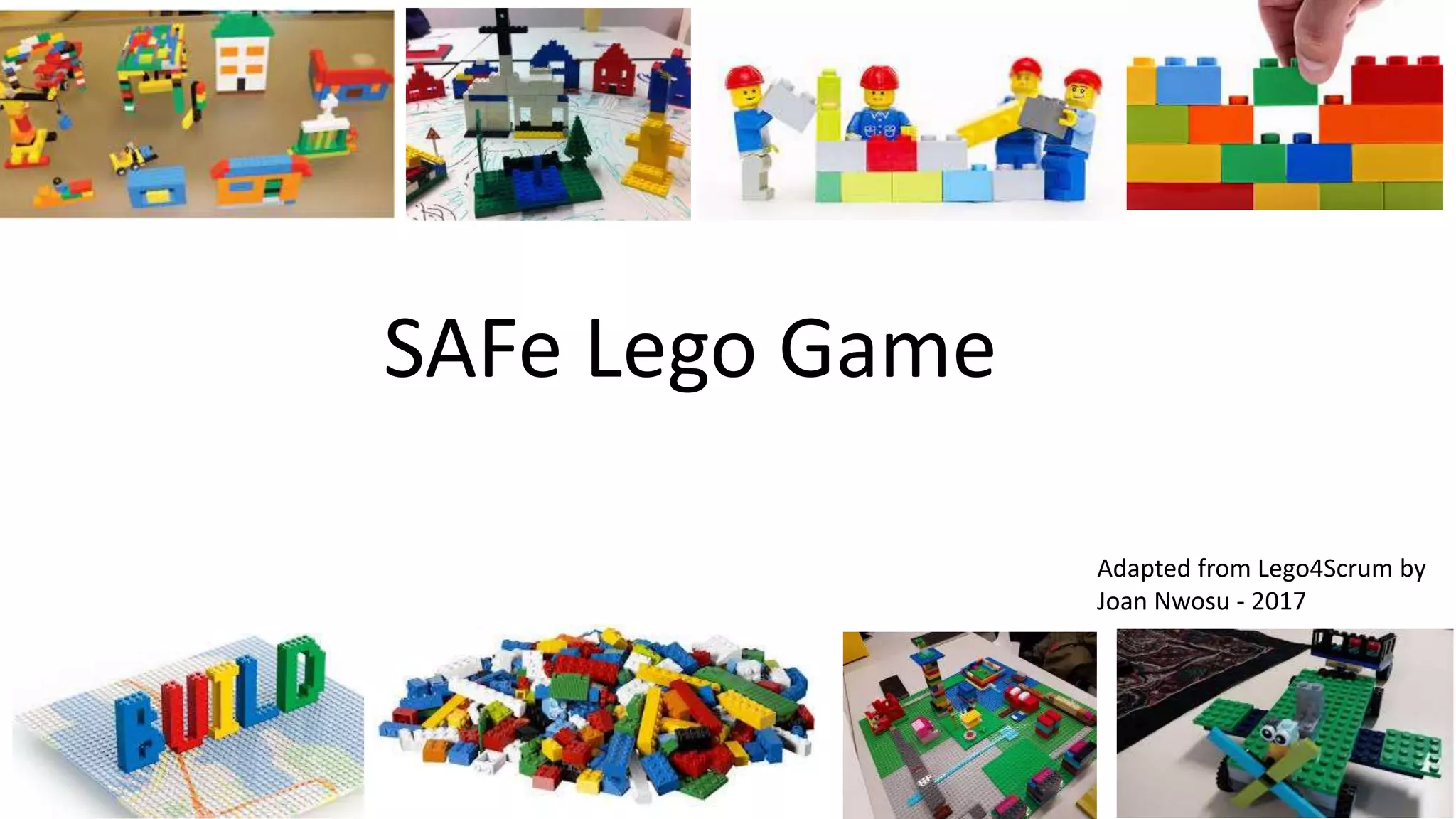 SAFe Lego Game for learning Scaled Agile Framework PI Planning | PPTX