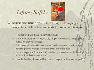 Safe lifting | PDF