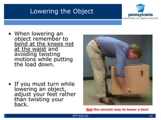 Safe Lifting Material Handling.ppt