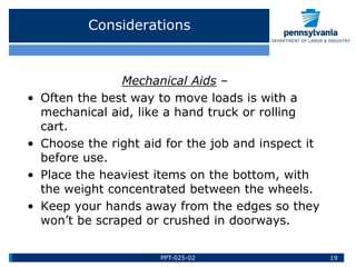 Safe Lifting Material and manual Handling | PPT