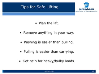 Safe Lifting Material and manual Handling | PPT