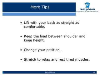 Safe Lifting Material and manual Handling | PPT
