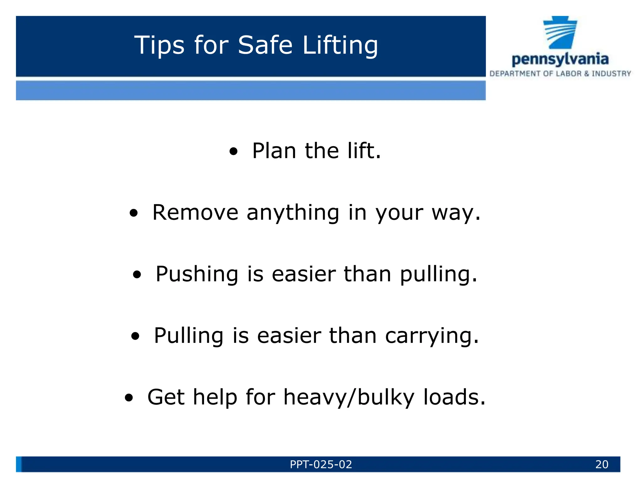 Safe Lifting Material Handling Presentation | PPT