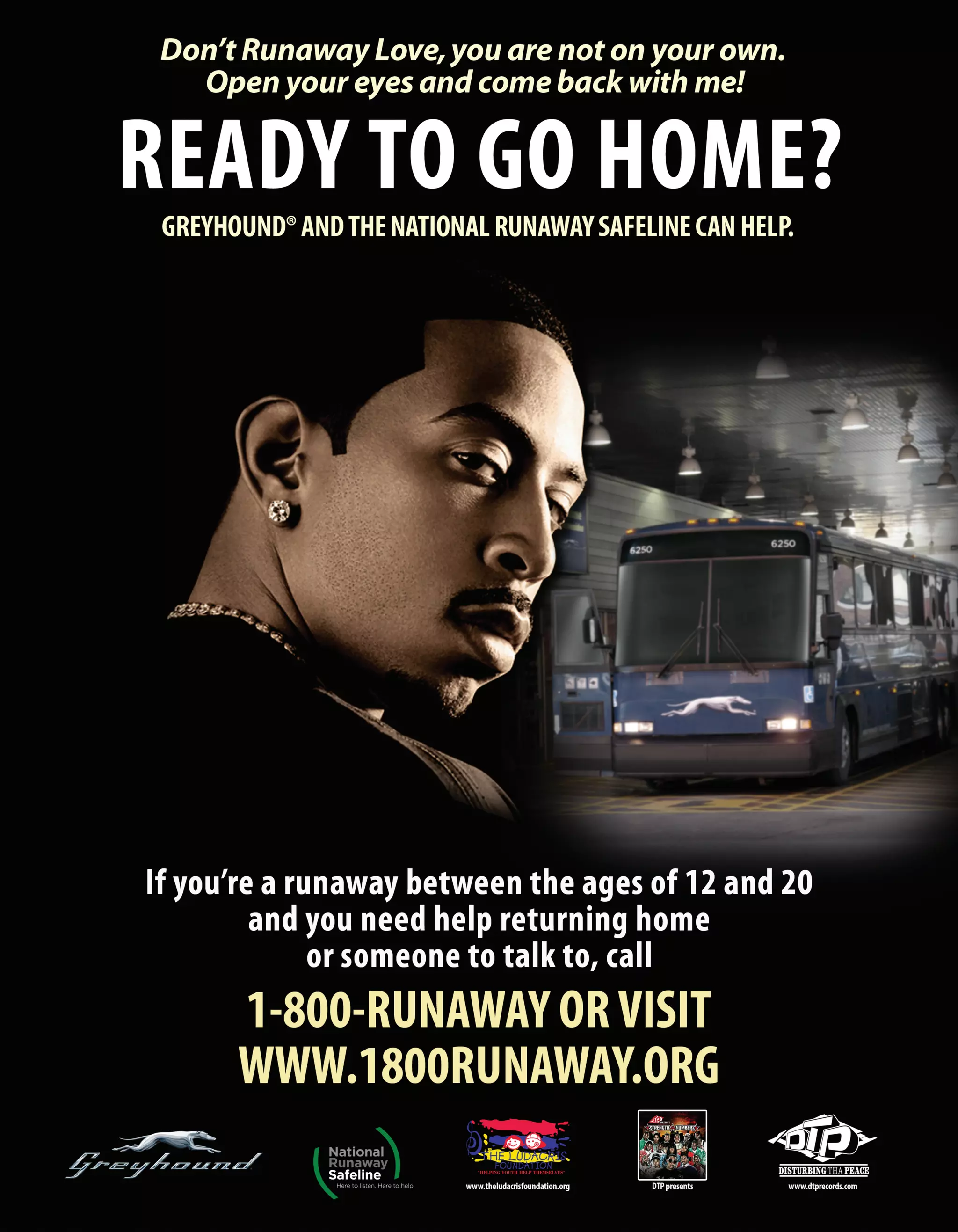 Poster for HomeFree Program for Runaway and Homeless Youth by Greyhound ...