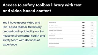 Safelyio Toolbox Talk Software & App (How To Digitize Safety Meetings) | PDF