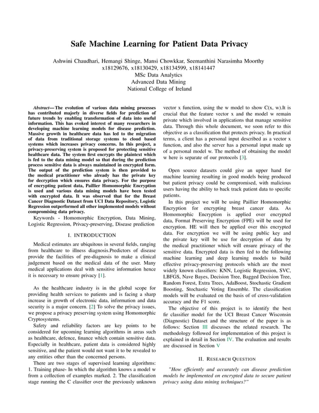 Safe machinelearning | PDF