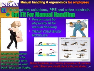 Safe Manual Handling & Ergonomics Training - NIGM.ppt