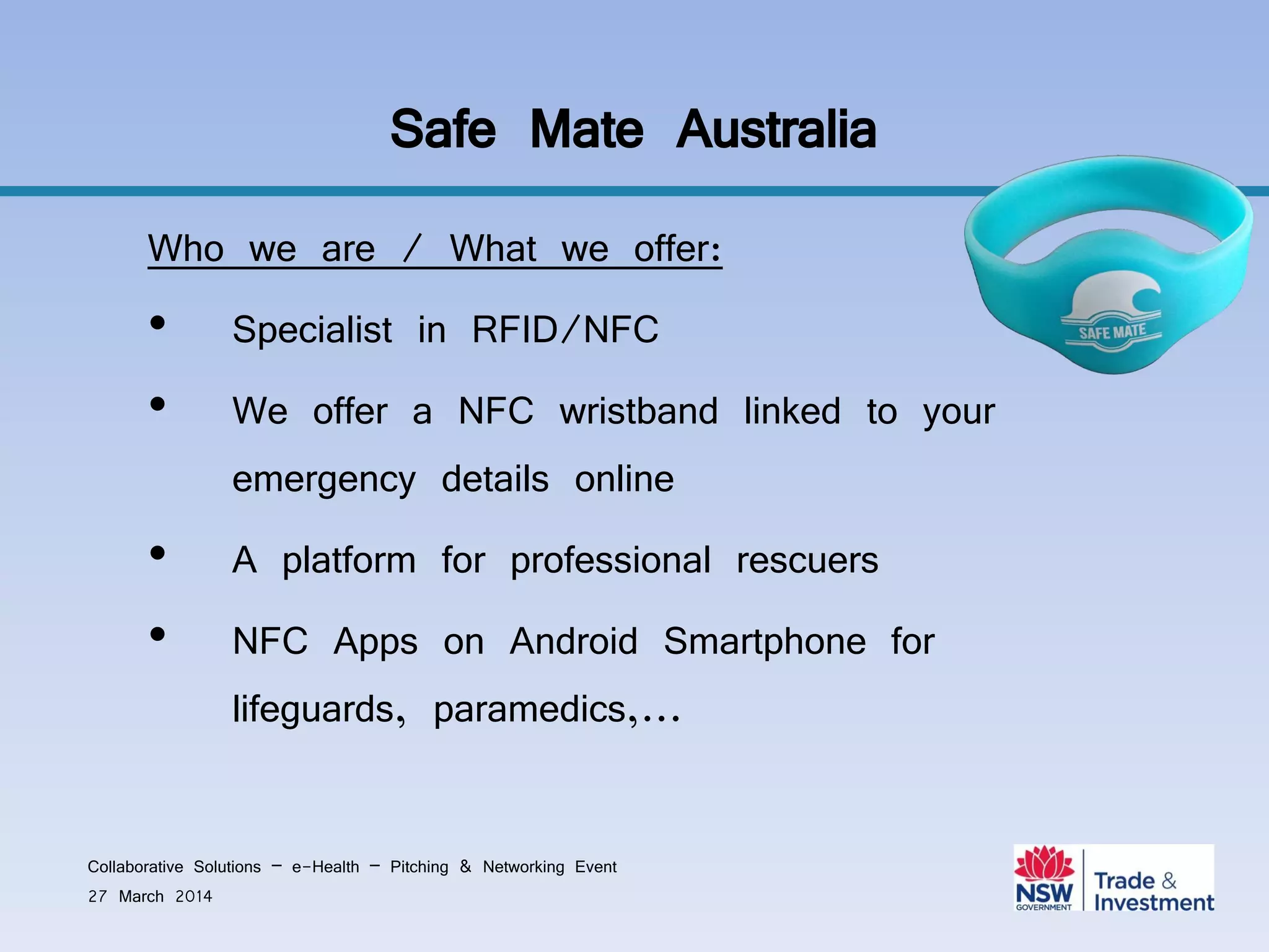 Collaborative Solutions eHealth Event - Safe Mate Australia | PPT
