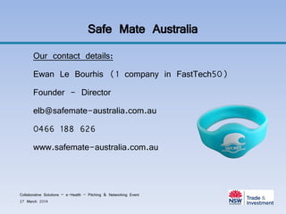 Collaborative Solutions eHealth Event - Safe Mate Australia | PPT