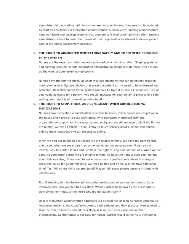 Safe medication admin | PDF