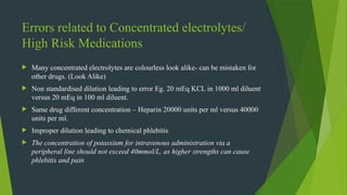 SAFE MEDICATION PRACTICES IN HOSPITAL... | PPTX | First Aid | Injuries