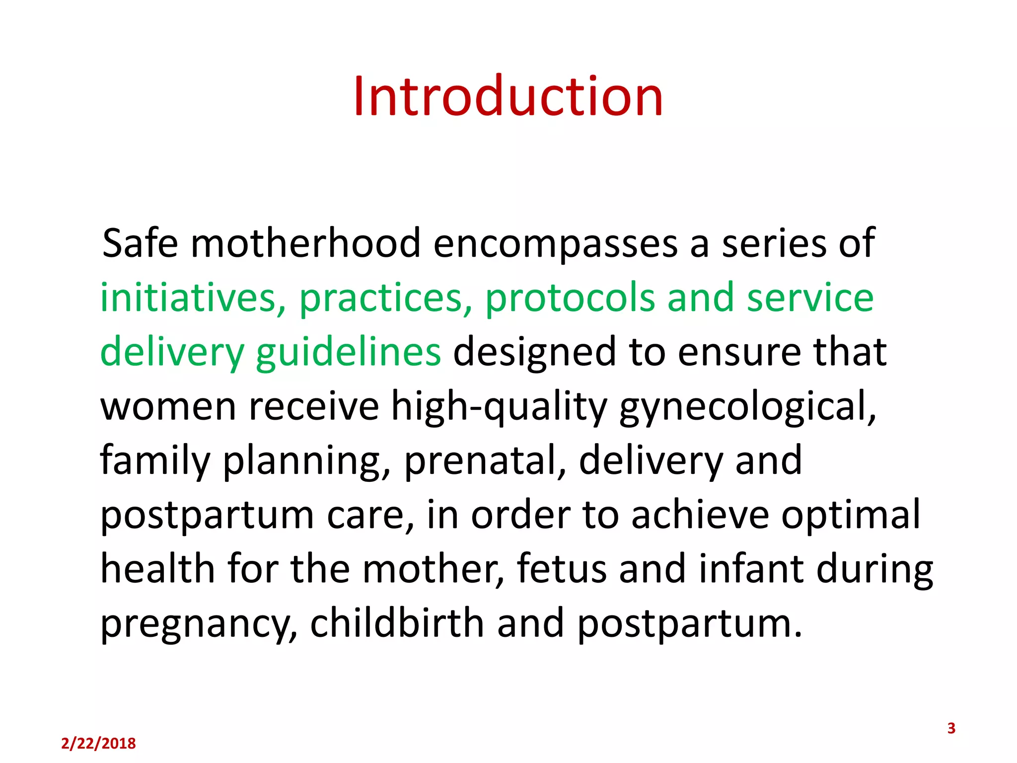 Safe motherhood | PPTX