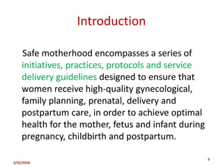 Safe motherhood | PPTX