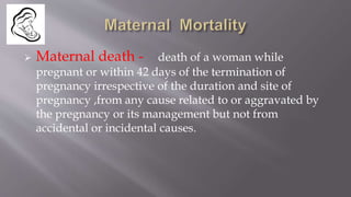 Safe Motherhood & Maternal Mortality.pptx