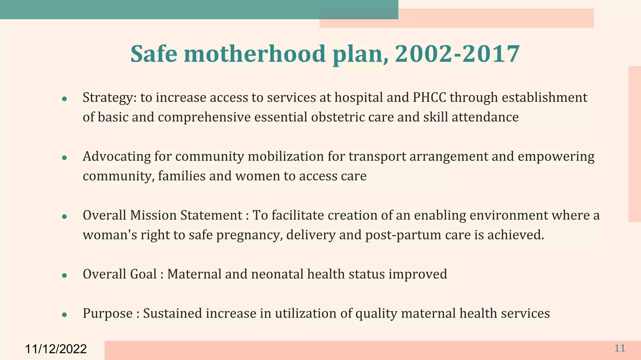 Safe Motherhood Program in Nepal: Challenges and Way Forward | PPTX