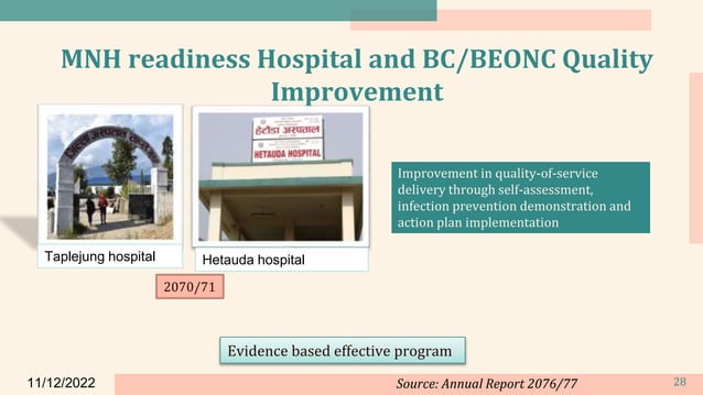 Safe Motherhood Program in Nepal: Challenges and Way Forward | PPTX