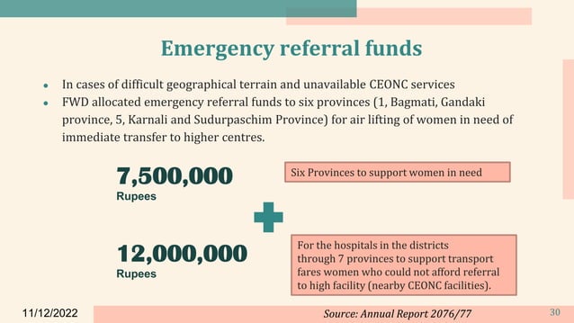 Safe Motherhood Program in Nepal: Challenges and Way Forward | PPTX