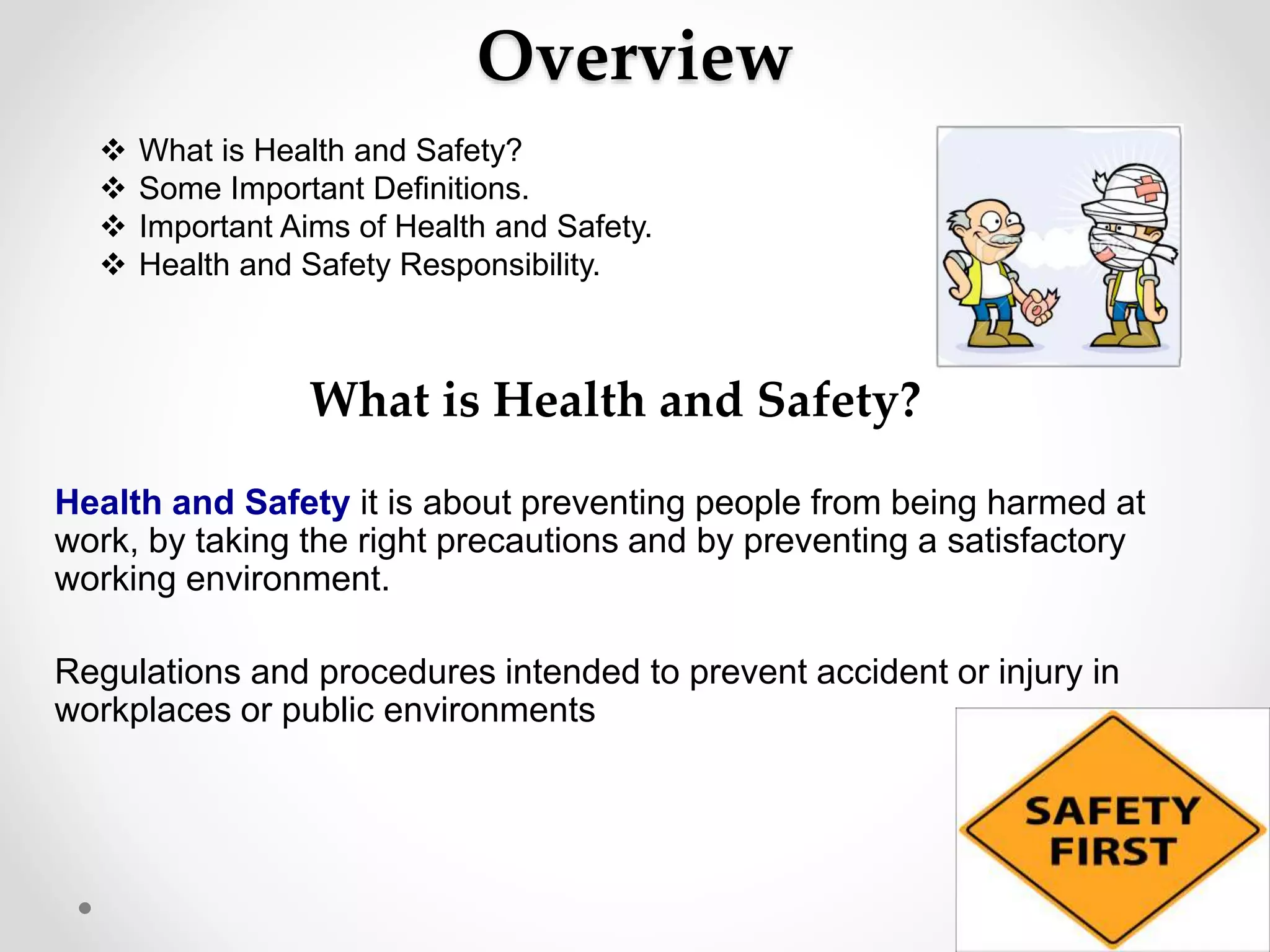 health & safety at work | PPTX