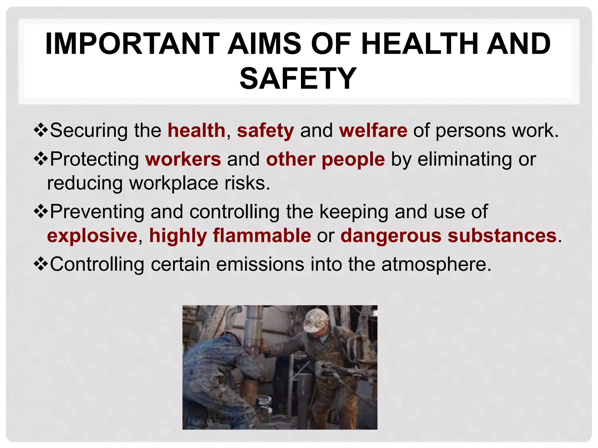 health & safety at work | PPTX