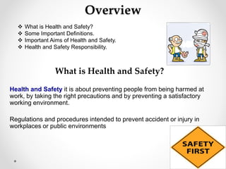 health & safety at work | PPTX