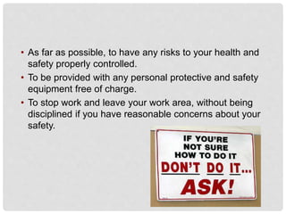 health & safety at work | PPTX
