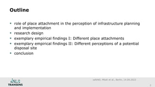 Perceptions of surface facilities of a potential disposal site and the ...
