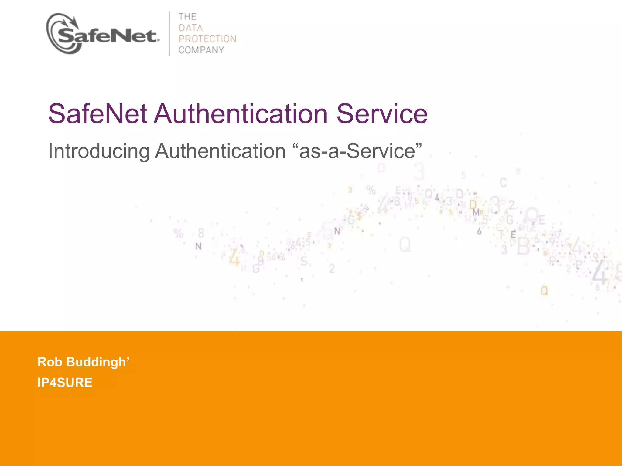 Safenet Authentication Service, SAS | PPT