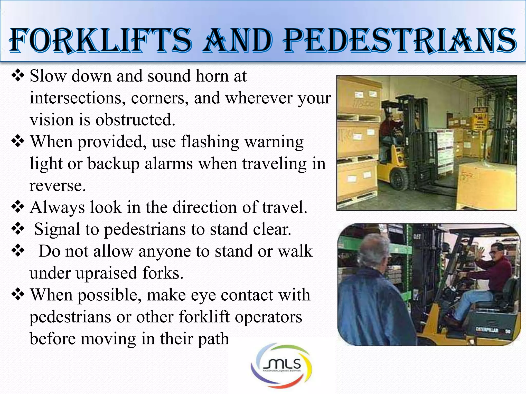 Safe operating of forklift | PPTX