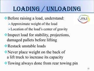 Safe operating of forklift | PPTX