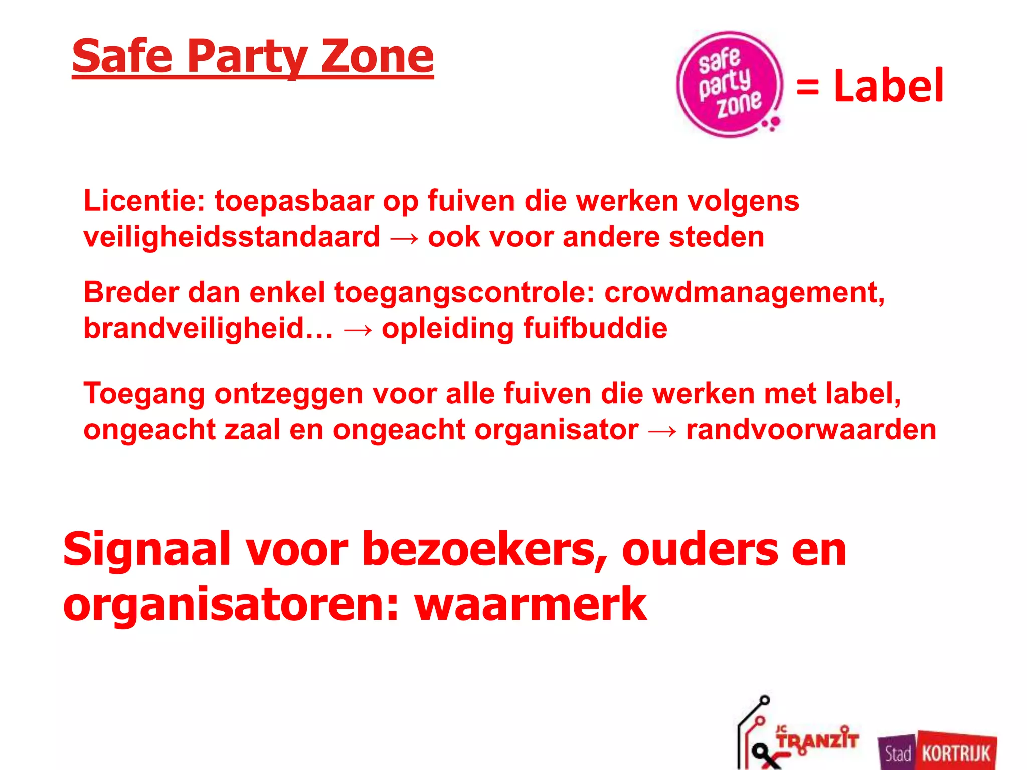 Safe Party Zone - Merijn D'Hondt | PPT