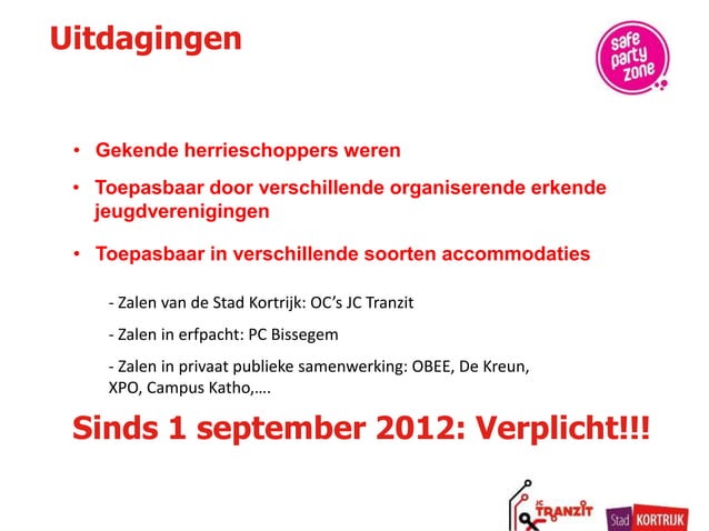 Safe Party Zone - Merijn D'Hondt | PPT