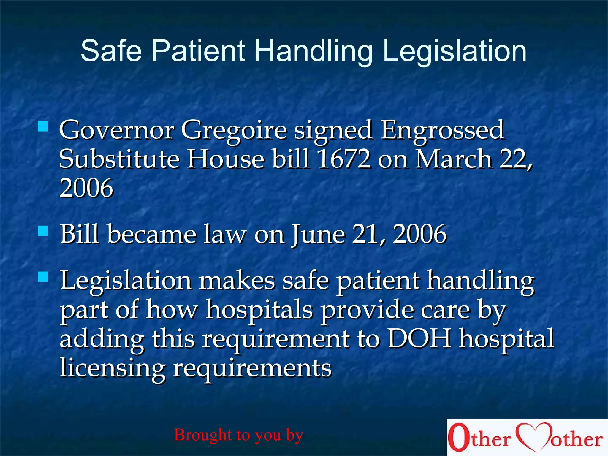 Safe patient handling in safer healthcare environment | PPT