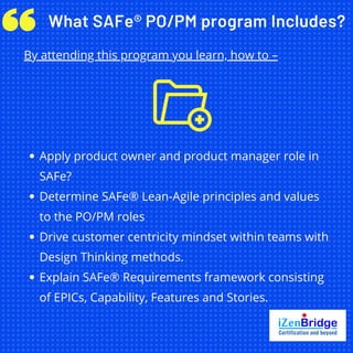 Describing SAFe POPM Slides | PDF | Business | Business and Finance