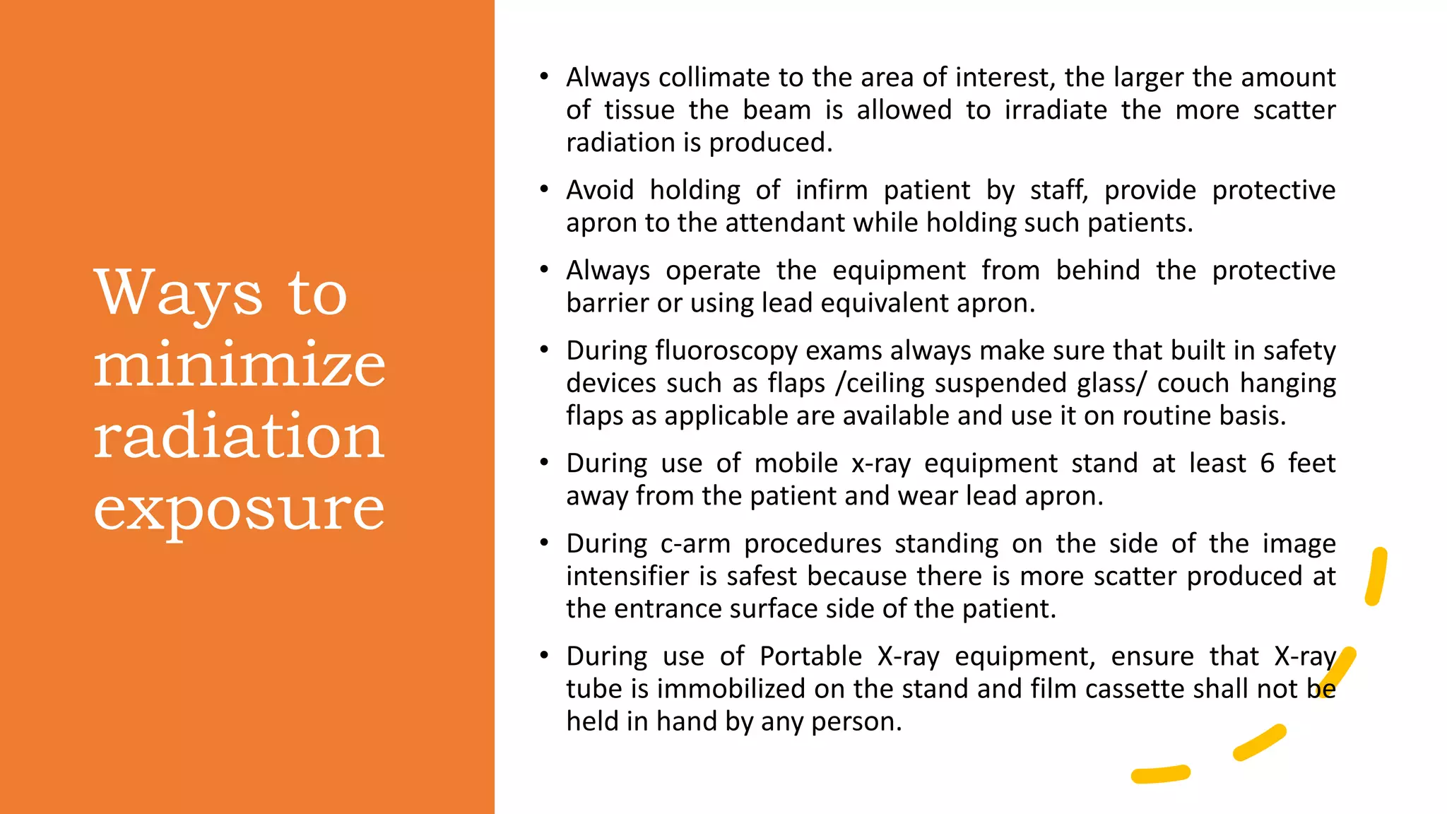 Safe practices in imaging dept. | PPTX