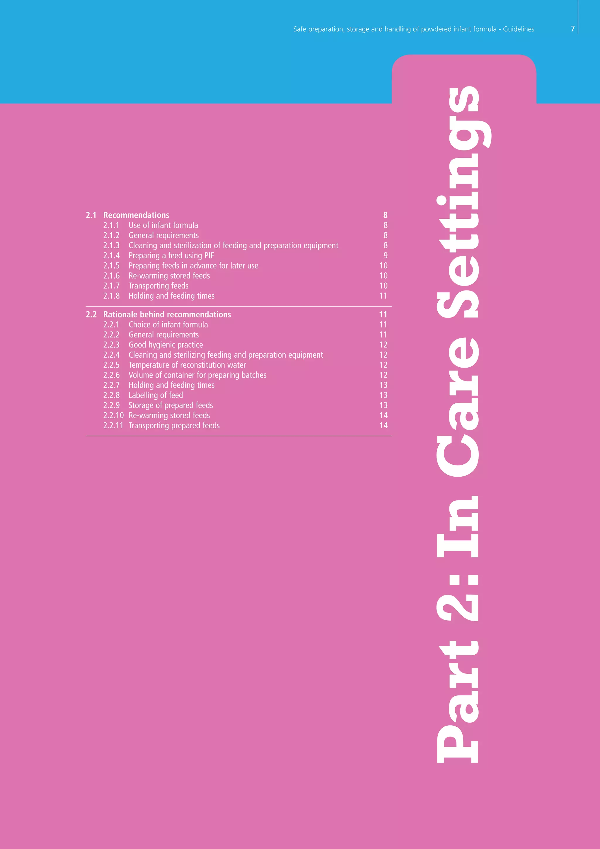 Safe Preparation, Storage And Handling Of Powdered Infant Formula ...