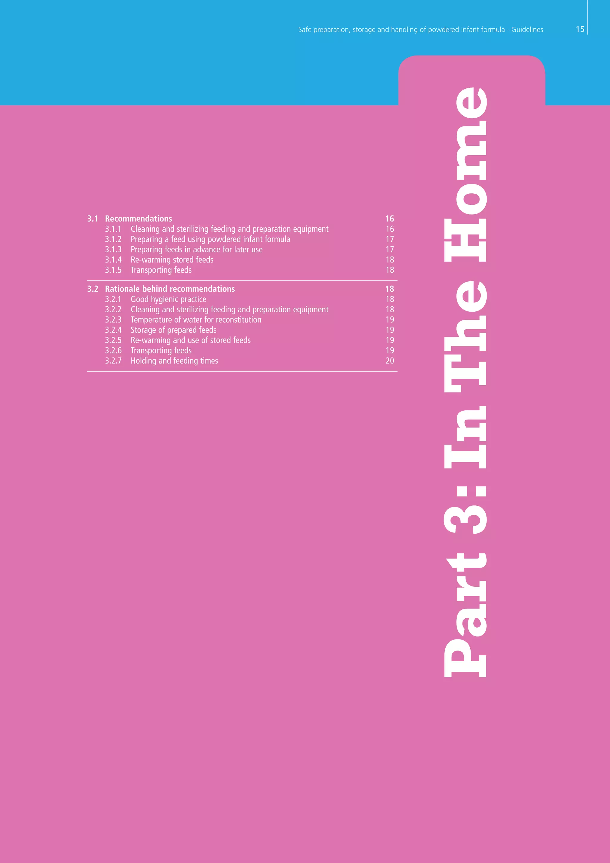 Safe Preparation, Storage And Handling Of Powdered Infant Formula ...