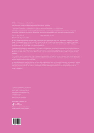 Safe Preparation, Storage And Handling Of Powdered Infant Formula ...