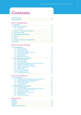 Safe Preparation, Storage And Handling Of Powdered Infant Formula ...