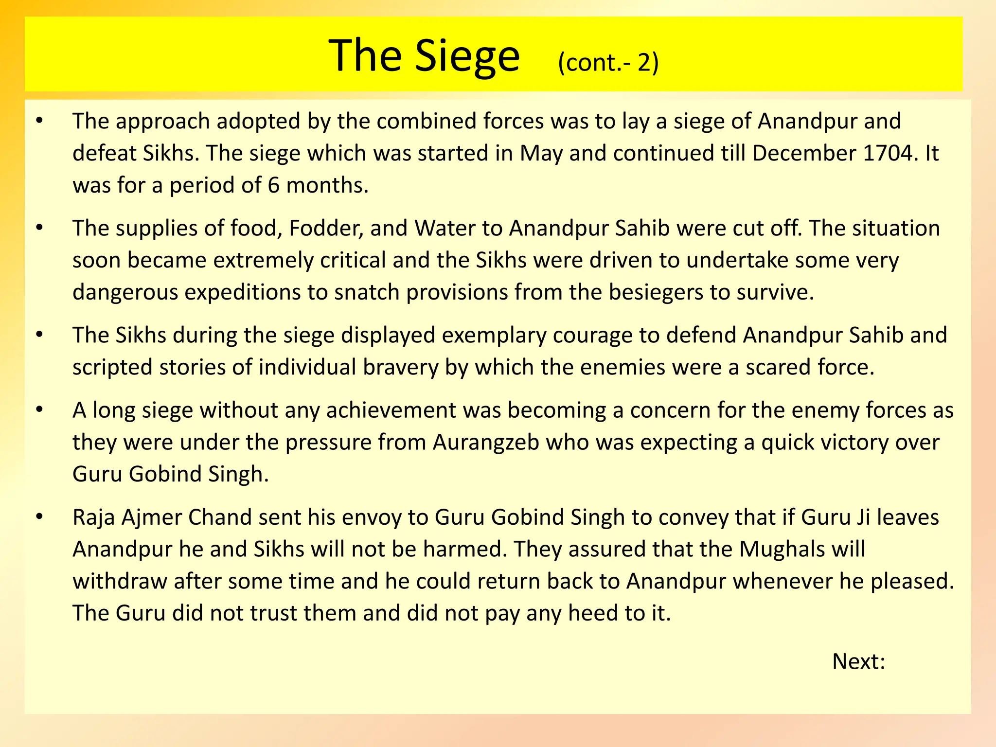 Safer e Sahadat. History of sacrifice by Guru Gobind Singh his Sikhs ...