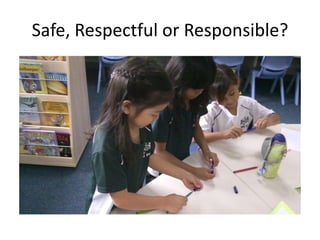 Safe, respectful, responsible | PPTX