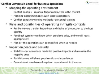 Conflict-sensitive approaches training | PPT