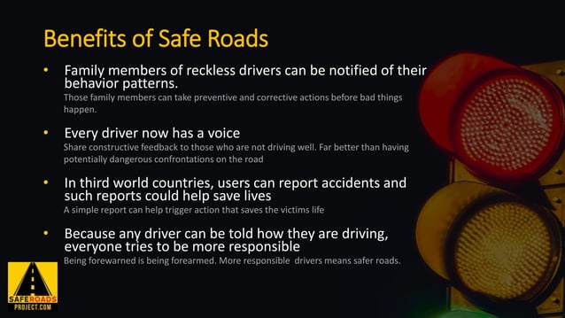 SafeRoads Project - Introduction | PPT | Free Download