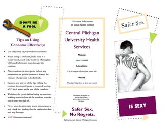 Safer sex brochure | PDF
